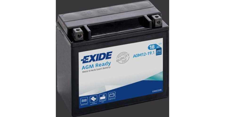Exide 12V 18 Ah AGM bal+ ( AGM12-19.1) akkumulátor - Motor ...