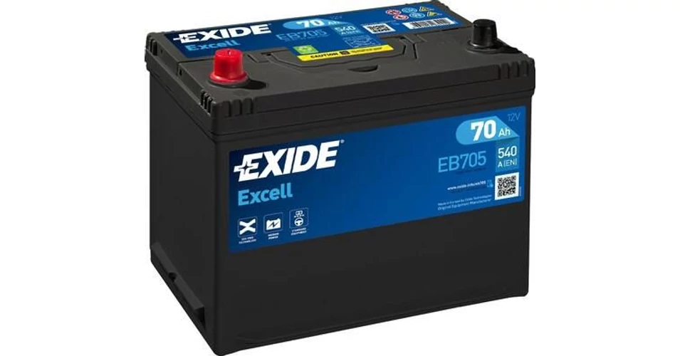 Exide Excell 70Ah bal+ akkumulátor EB705 - Autó akkumulátor - AkkuTop ...